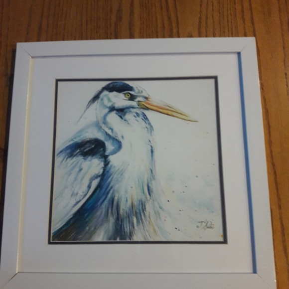 Wall Decor | Artist D Pinto Heron Bird Artwork | Poshmark